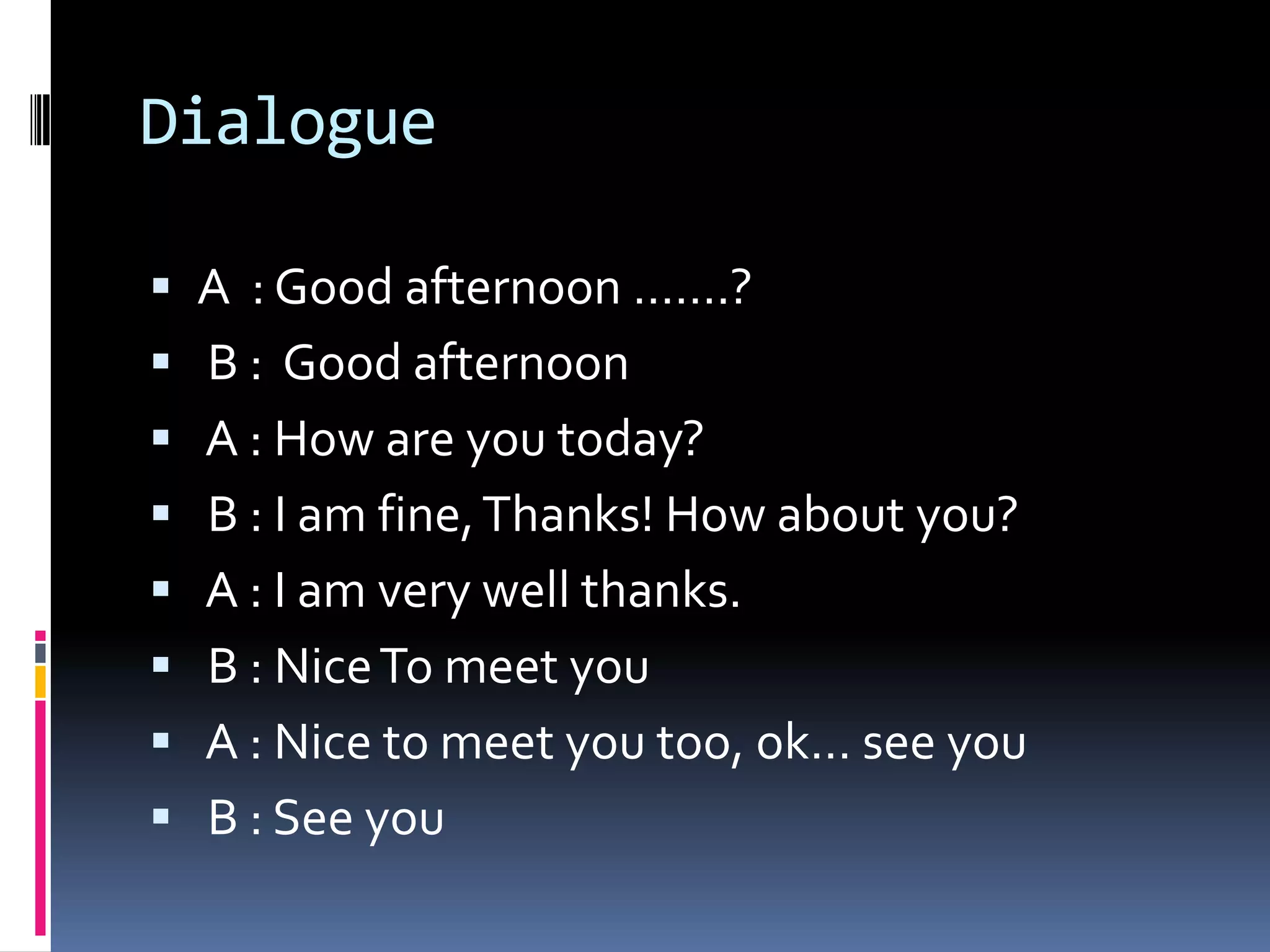 Greeting and leave taking | PPTX