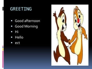 Greeting and leave taking | PPTX