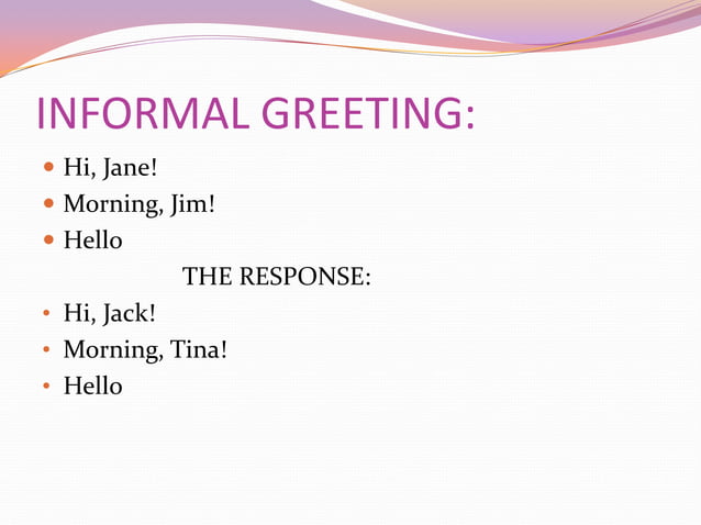 Greeting & leave taking1 | PPT