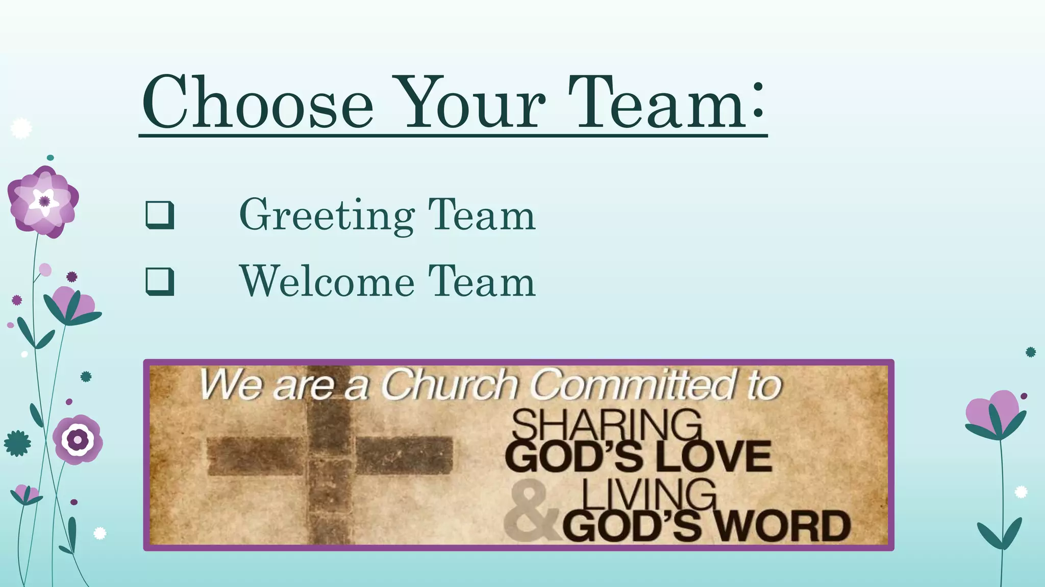 Greeting ministry presentation | PPTX