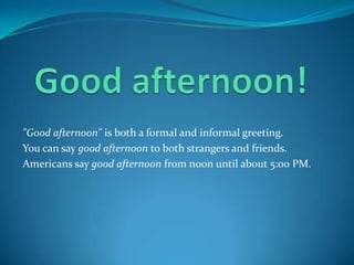 Greetings | PPTX