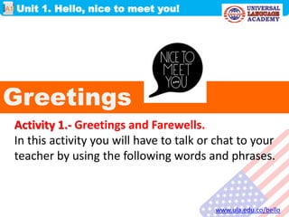 Greetings | PPT