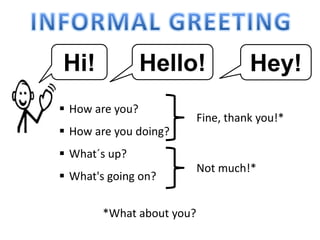 english greetings | PPTX