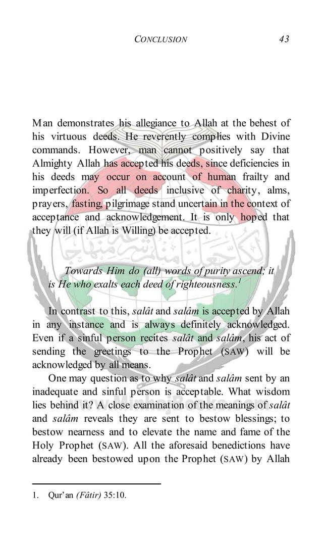 Greetings and Salutations on The Prophet Muhammad (SAW) | PDF