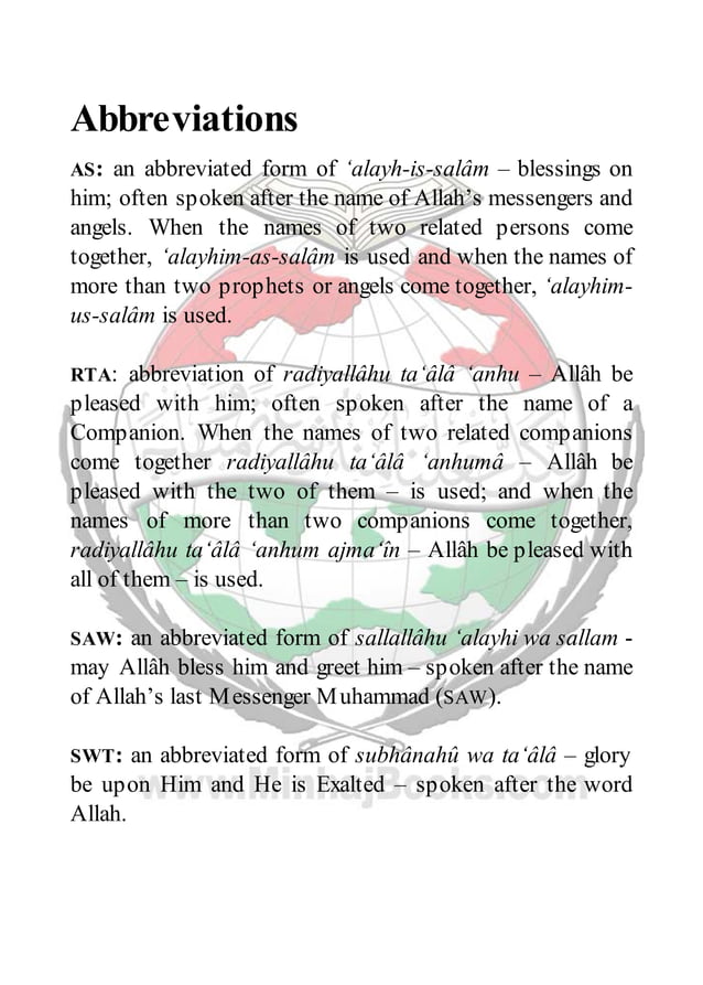 Greetings and Salutations on The Prophet Muhammad (SAW) | PDF