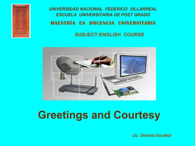 Greetings and courtesy | PPT