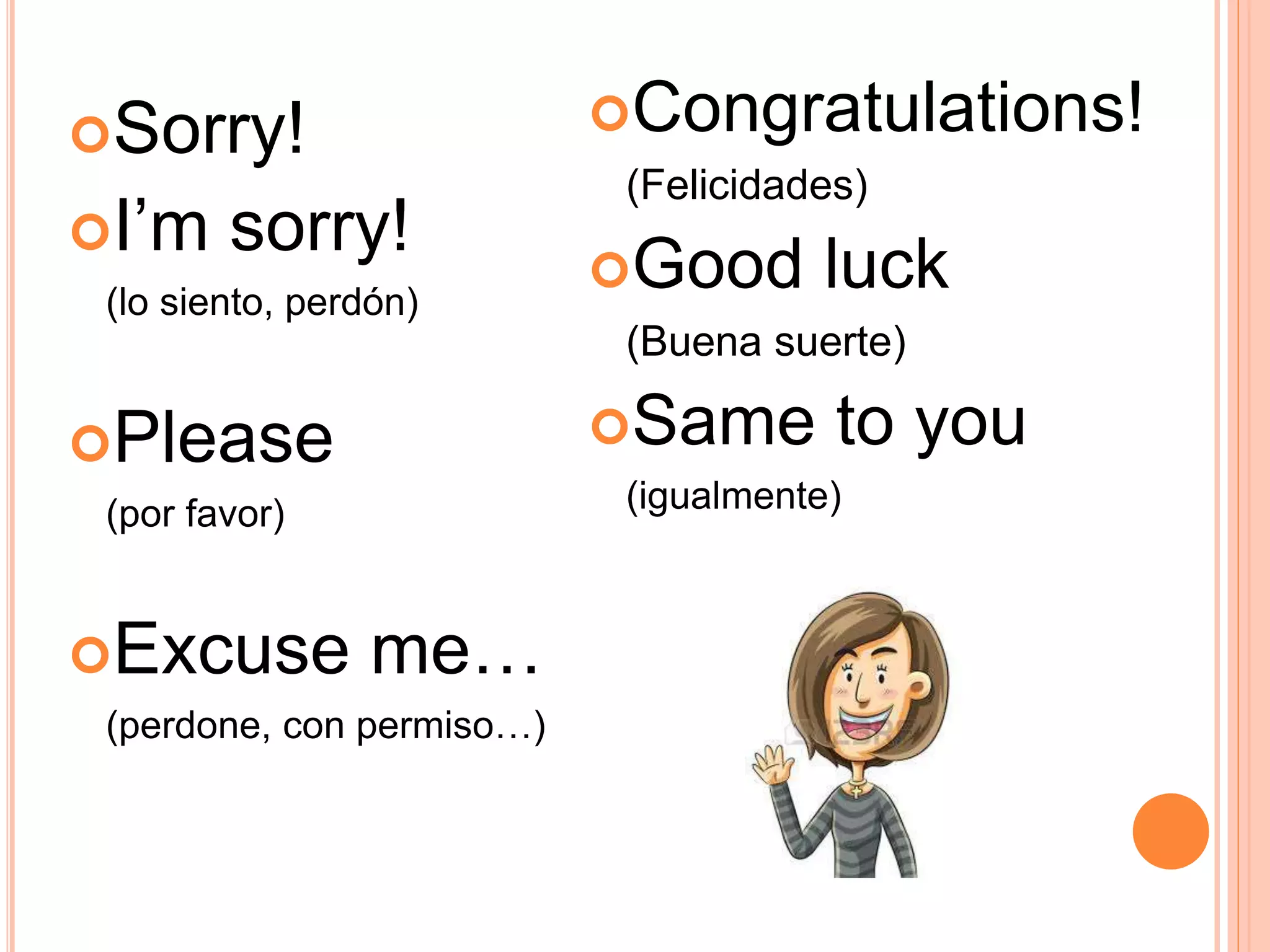 Greetings, farewells and other expressions | PPTX