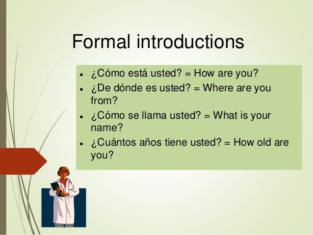 Formal Introduction