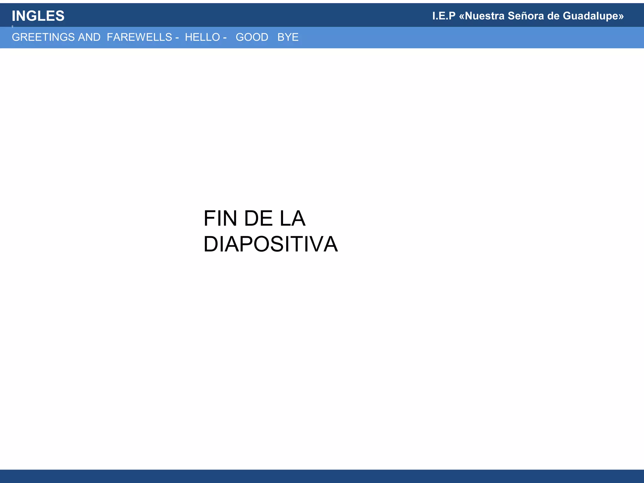 Greetings and farewells | PPT