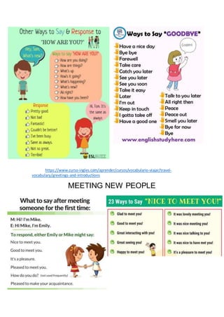 Greetings and farewells | DOCX