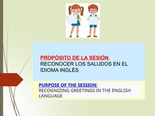 Greetings and farewells para principiantes | PPTX