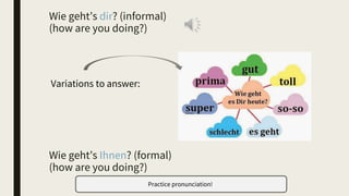 Greetings and farewells german 1 | PPTX