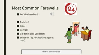 Greetings and farewells german 1 | PPTX