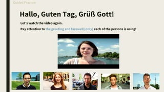 Greetings and farewells german 1 | PPTX