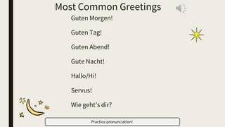 Greetings and farewells german 1 | PPTX