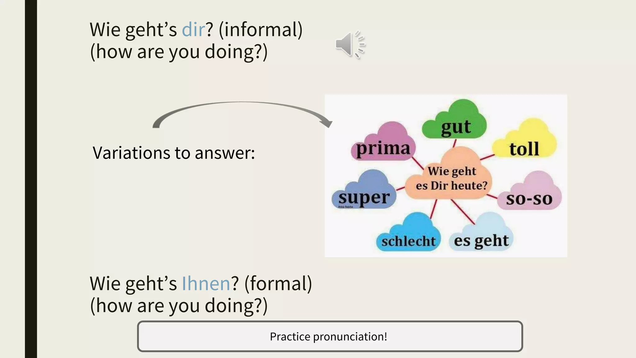 Greetings and farewells german 1 | PPTX