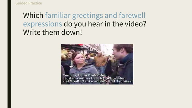 Greetings and farewells german 1 | PPTX