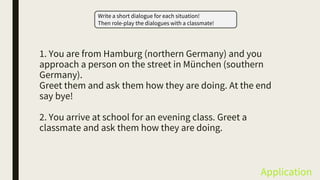 Greetings and farewells german 1 | PPTX