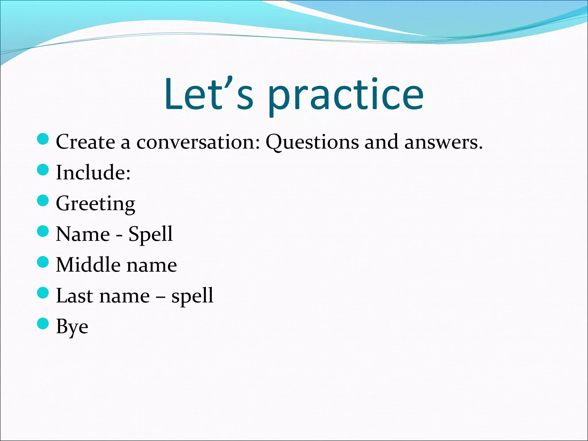 Greetings and goodbye | PPT