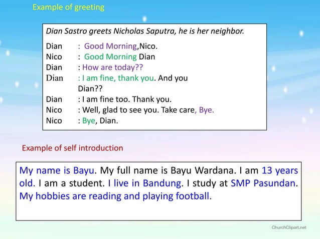 Greetings and introduction | PPT