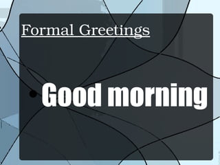 Greetings and Introductions | PPT