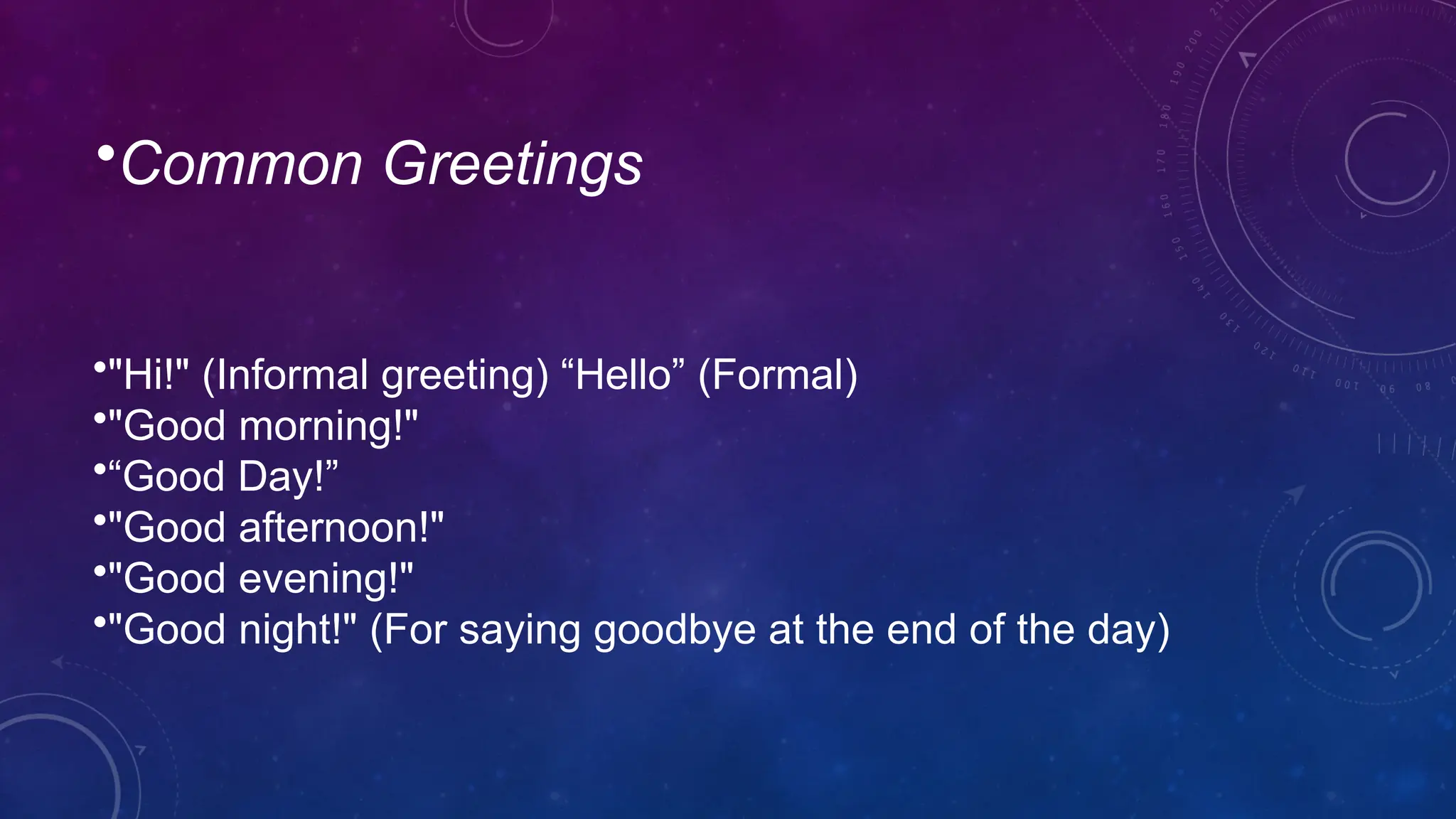 Greetings and Introductions for group class | PPTX