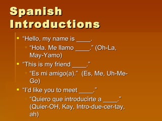 Greetings and introductions slideshow | PPT