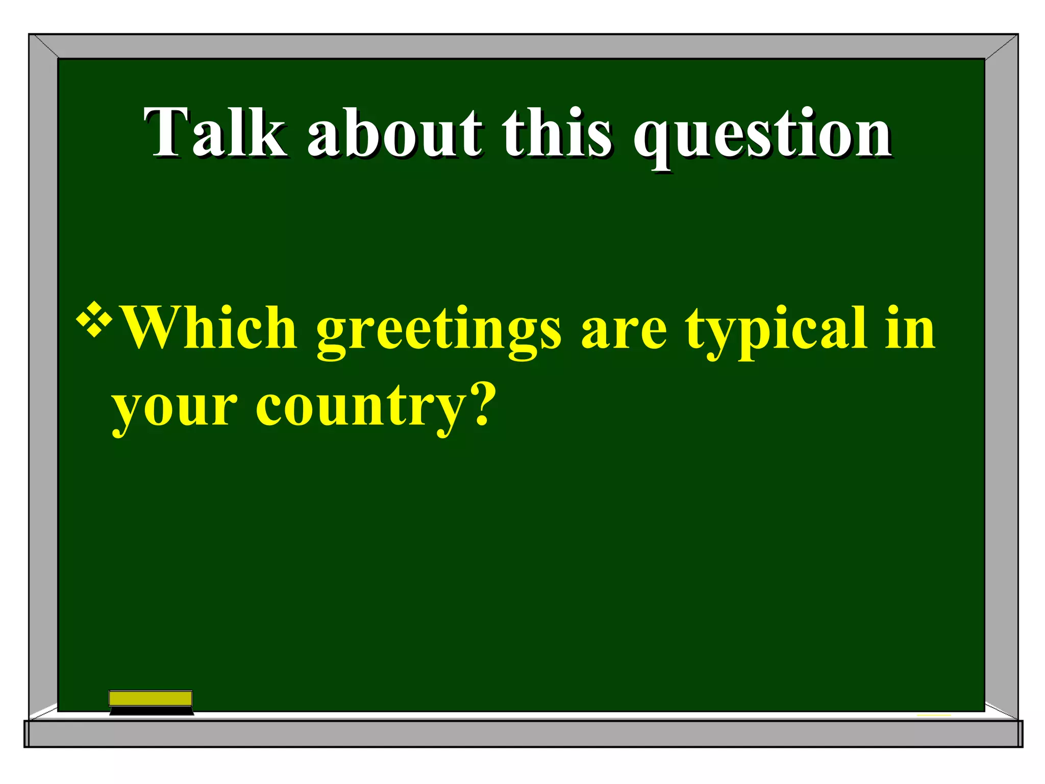 Greetings from Around the World | PPT