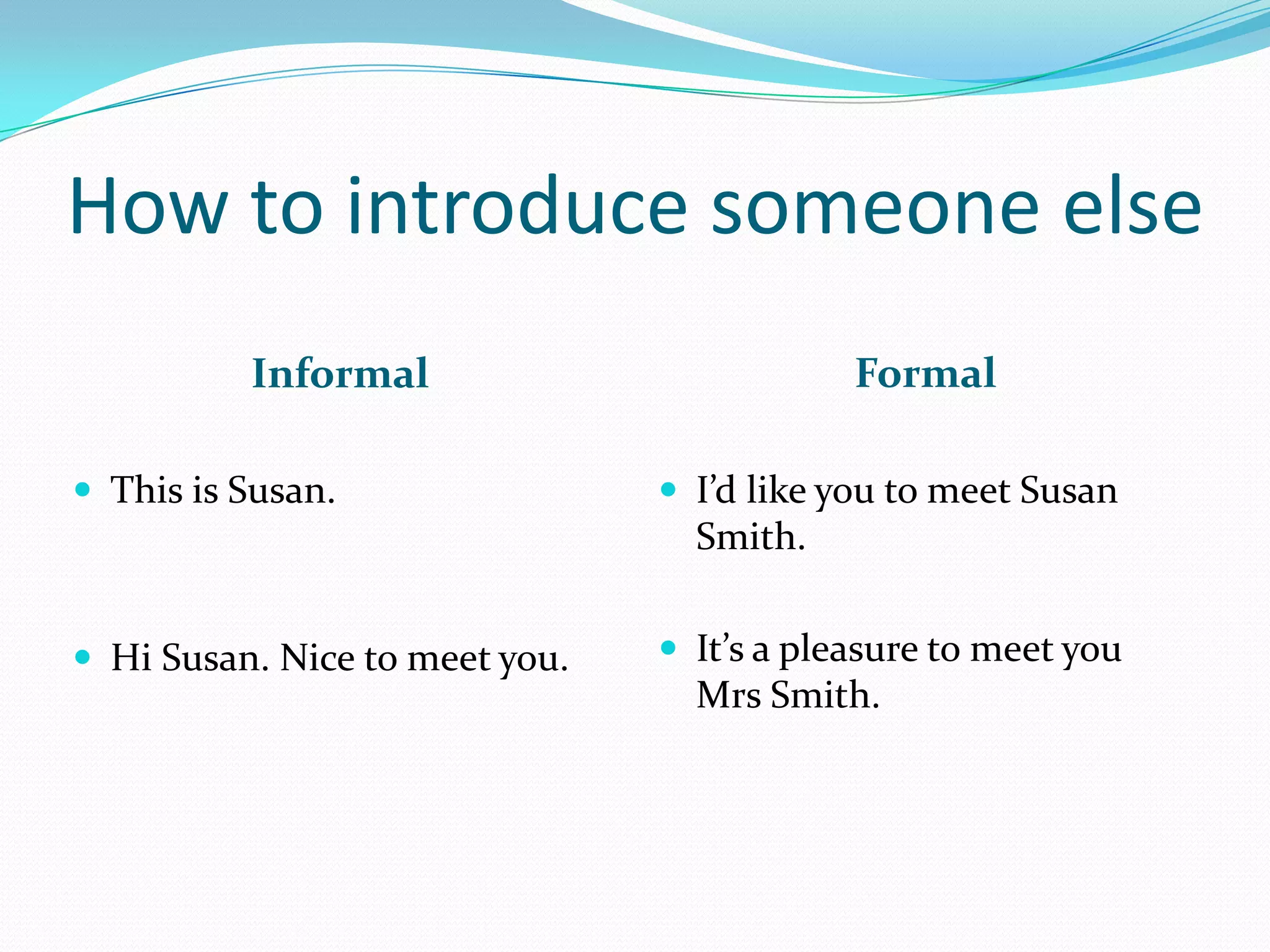 Greetings in english | PPTX