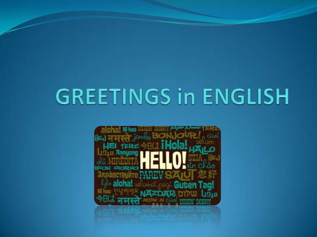 Greetings in english | PPT