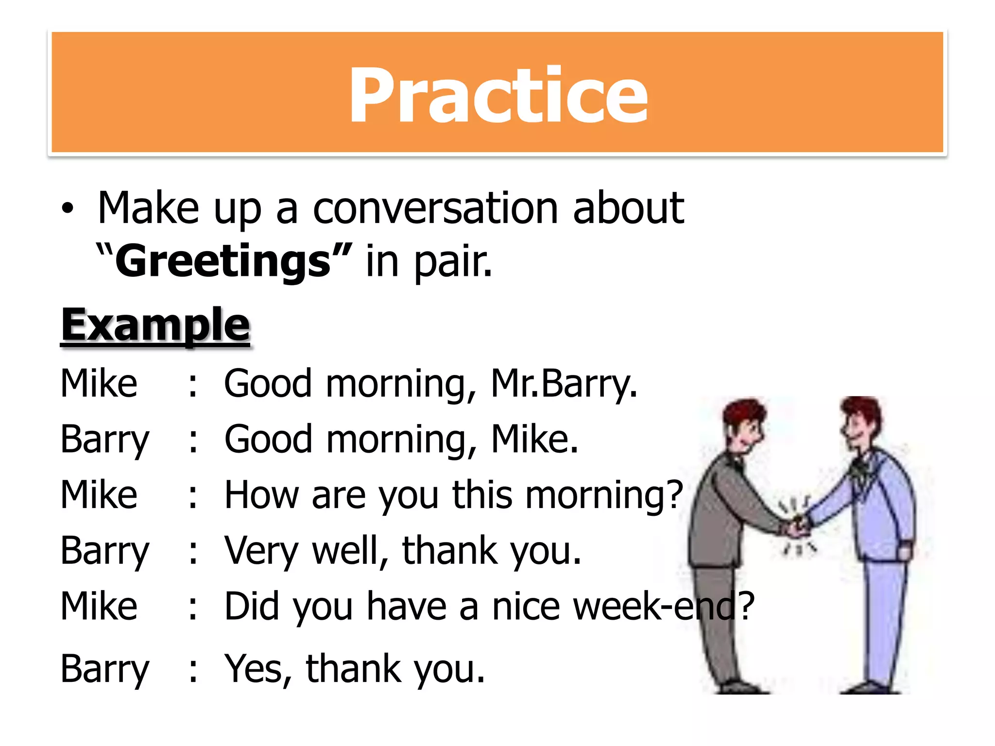 Greetings& introductions 1 | PPTX | Birthday | Personal Celebrations ...