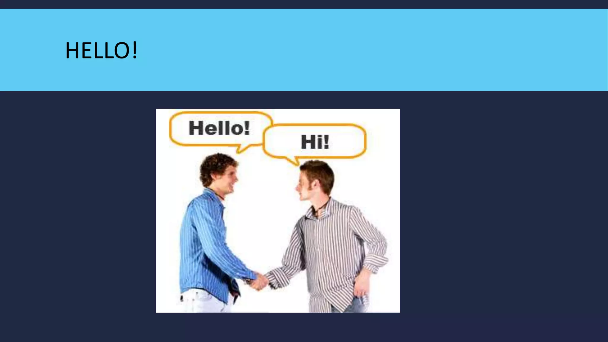 Greetings presentation | PPTX