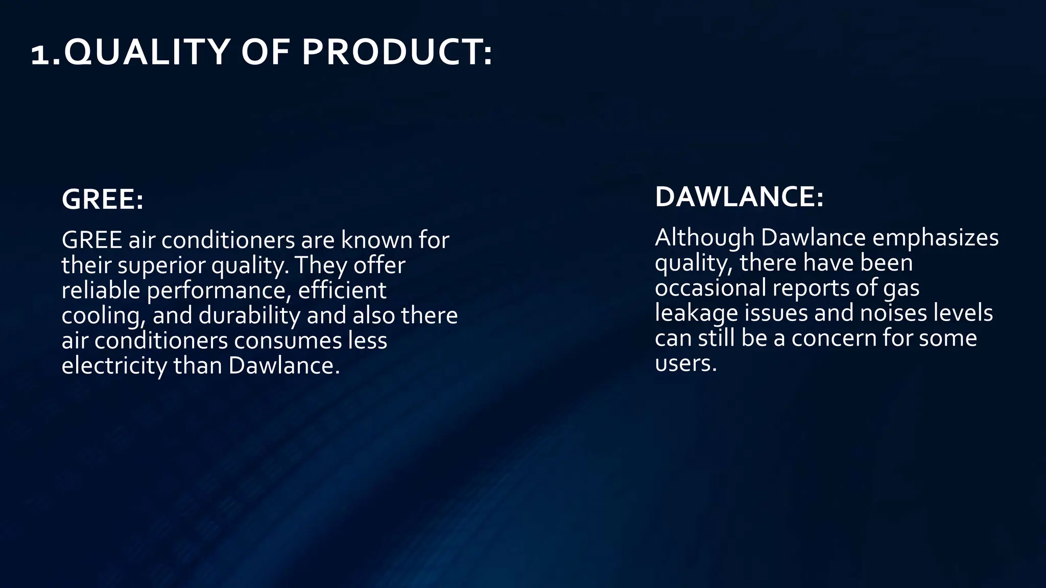 GREE VS DAWLANCE Presentation........... | PPT