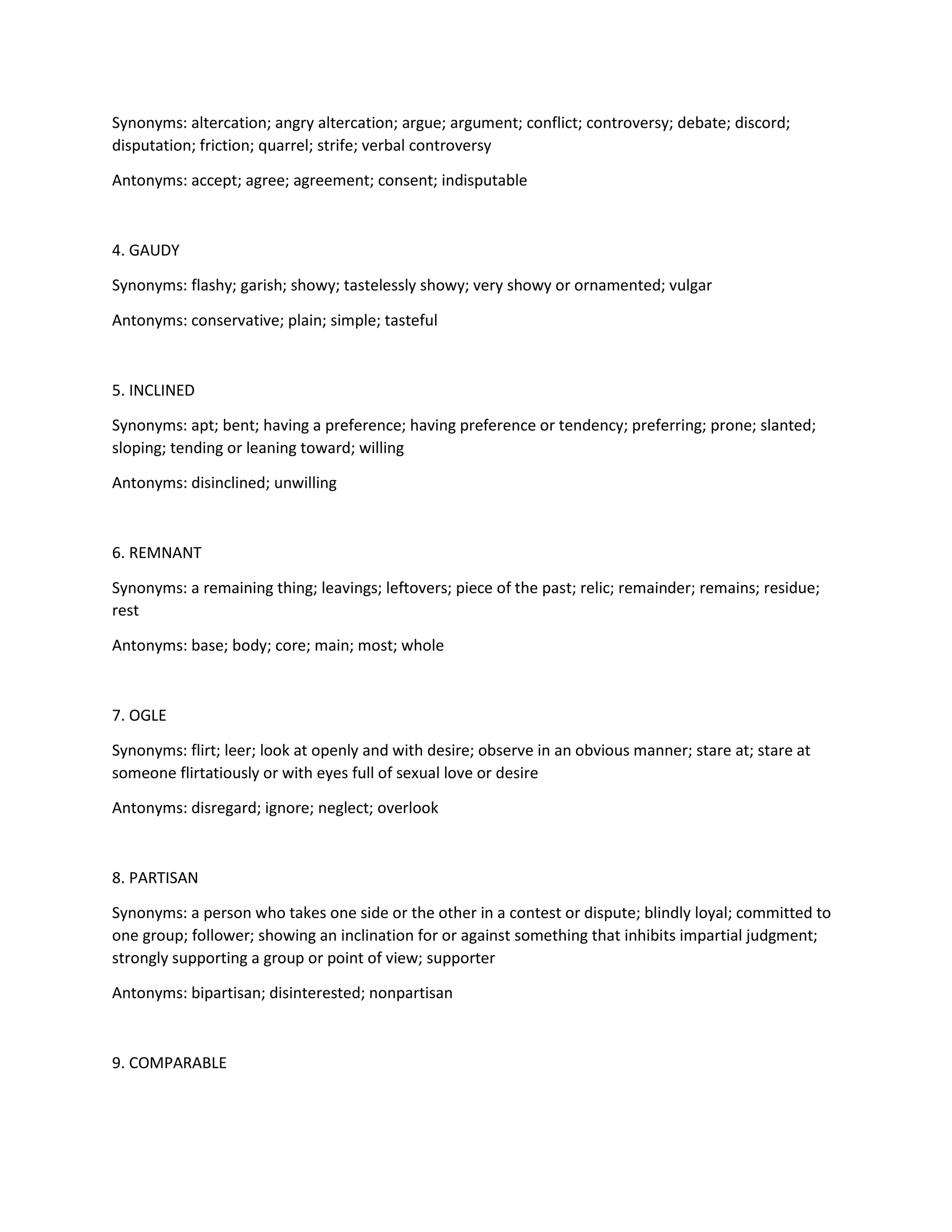 Gre Full Vocabulary List | PDF