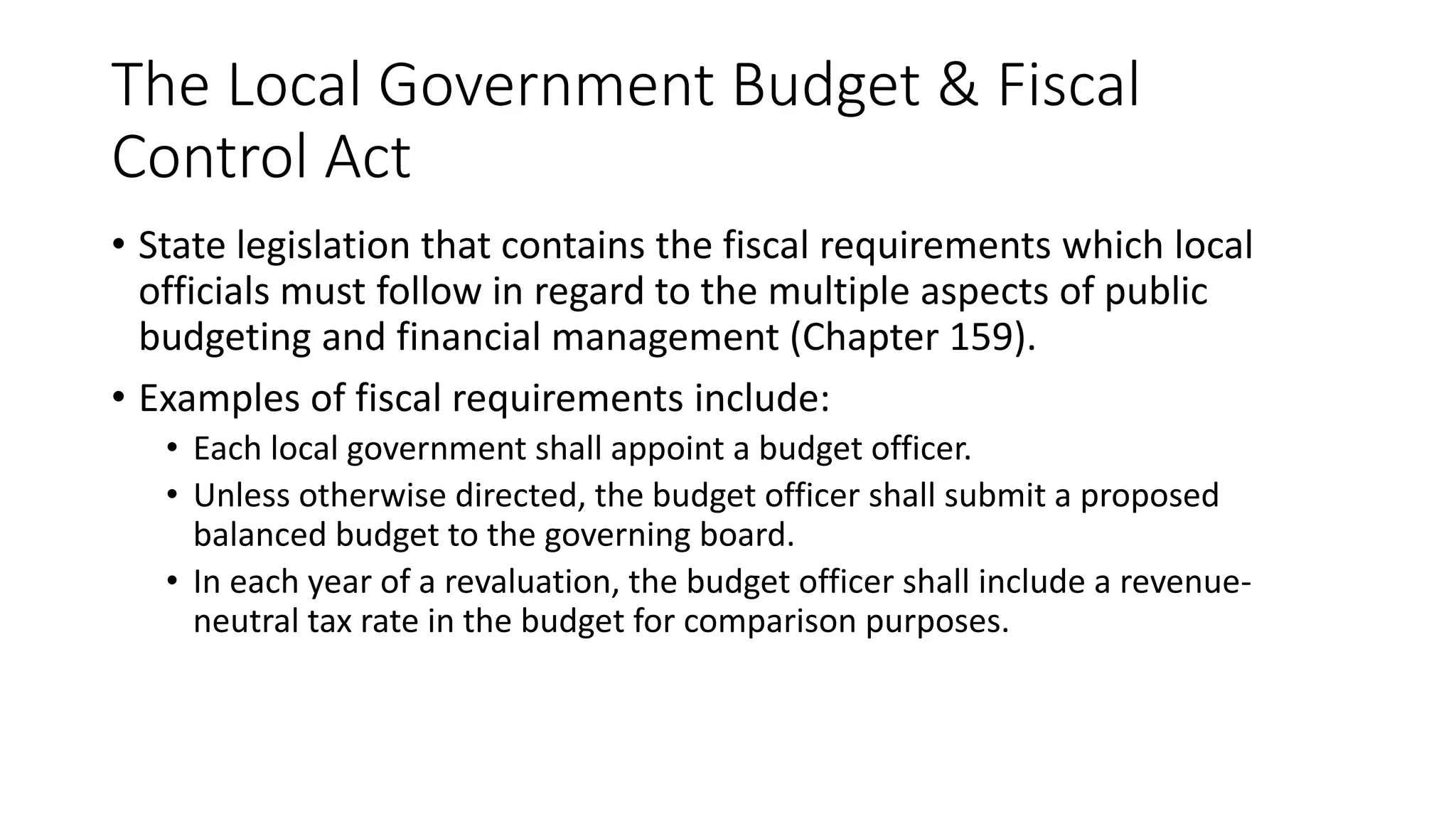 Financial Management in Local Government: A Top 10 Primer | PPTX