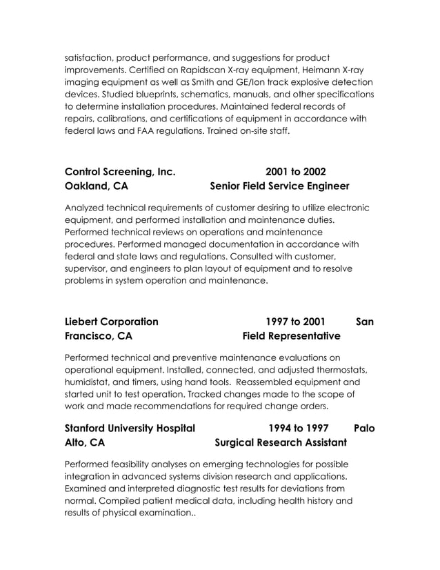 Gregeidsonresume2012 | PDF