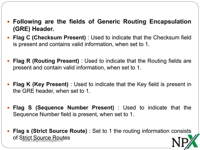 GRE (Generic Routing Encapsulation) | PPTX | Computer Networking | Computing