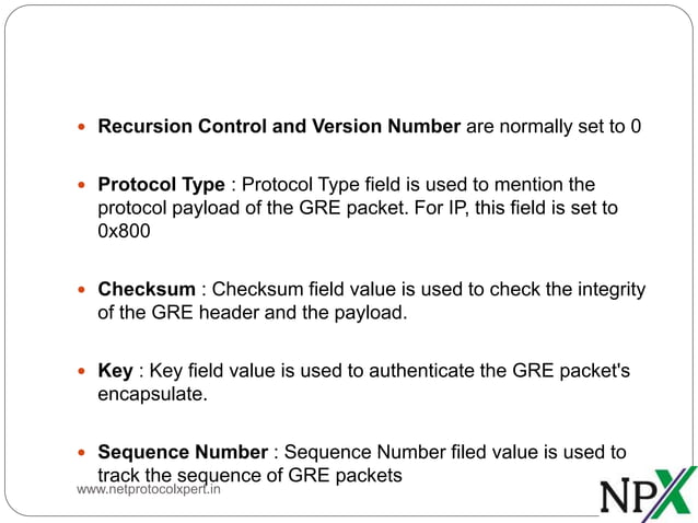 GRE (Generic Routing Encapsulation) | PPTX | Computer Networking | Computing