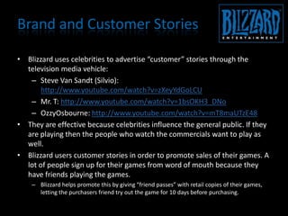 Brand Analysis - Blizzard Inc | PPTX