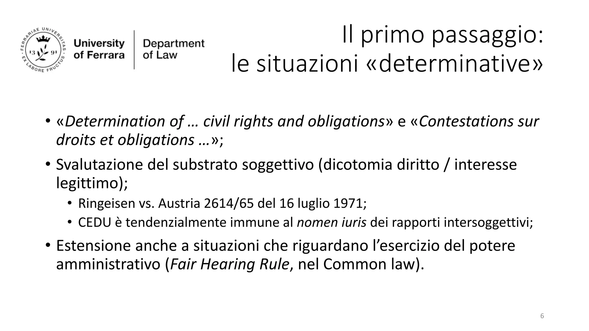 CEDU e giusto procedimento tributario | PPT