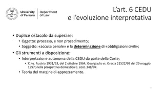 CEDU e giusto procedimento tributario | PPT