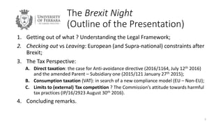 Better Together: the Aftermath of Brexit | PPT
