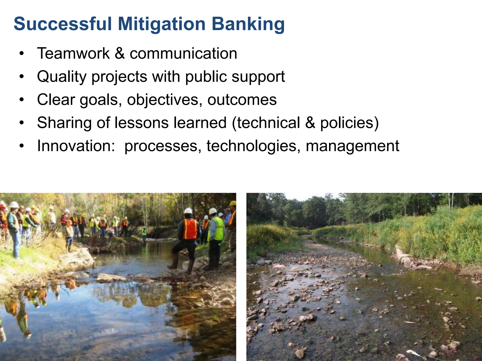 Introduction to Mitigation Banking and Functional Assessment in CO/WY ...
