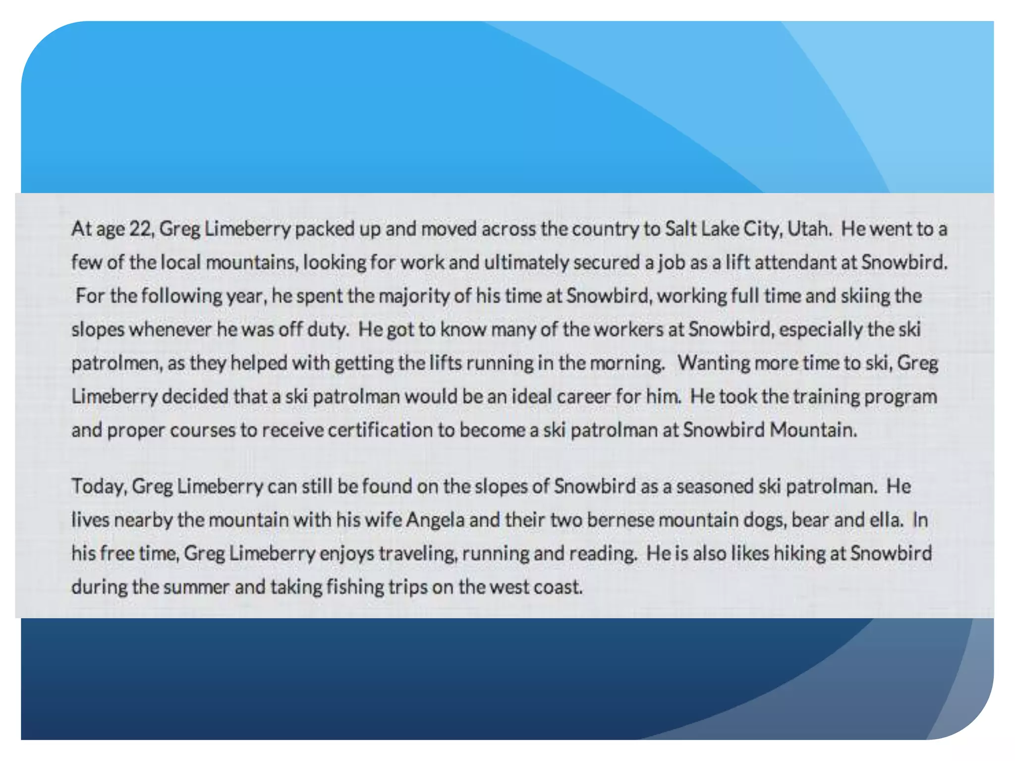 Meet Greg Limeberry | PPTX