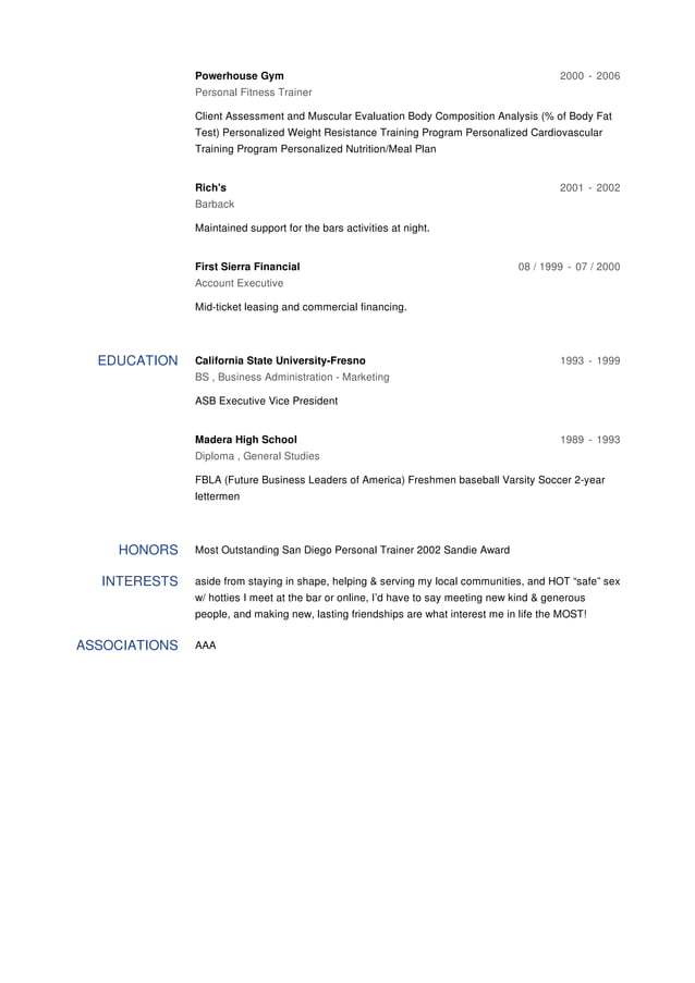 Greg Lobkowski Resume | PDF | Fitness and Exercise | Healthy Living