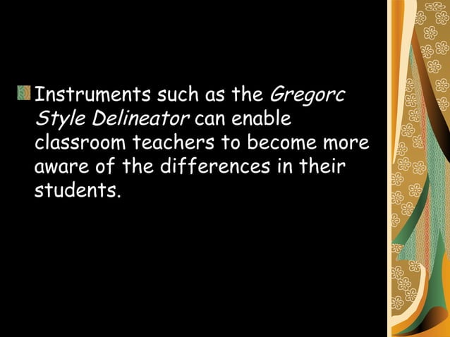 Gregorc Style Delineator | PPT | Education