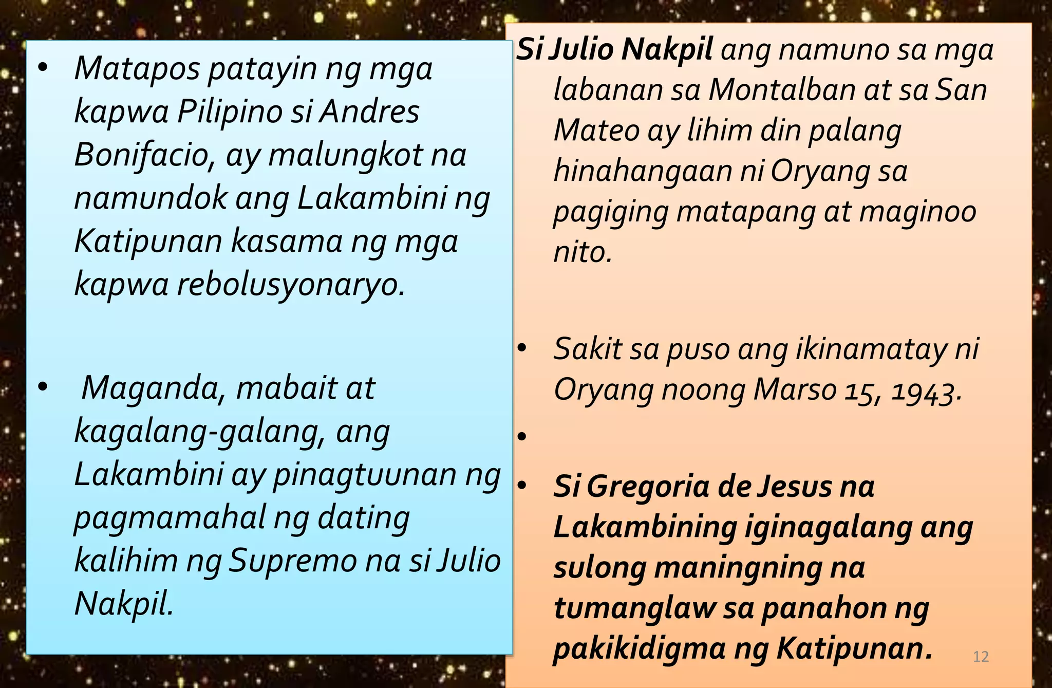 Gregoria de Jesus | PPTX