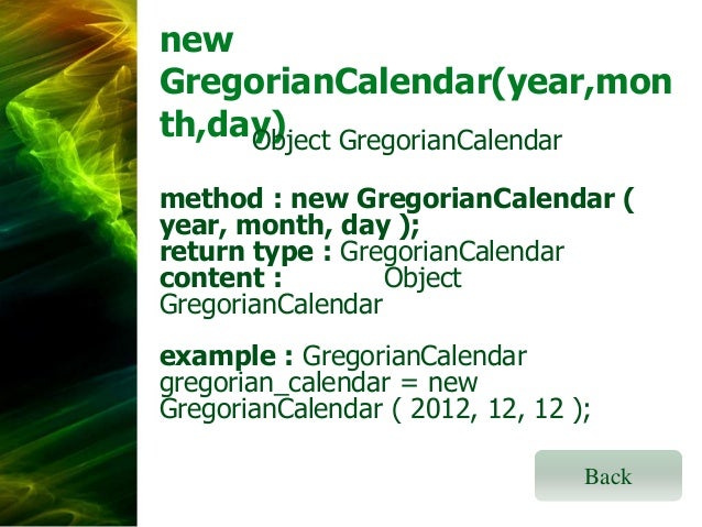 Gregoriancalendarクラス – Oracle Gregoriancalendar 使い方 – FPSN