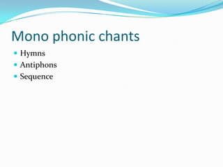 Gregorian chant | PPTX