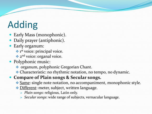 Gregorian chant 2 | PPTX | Religious (Music and Audio) | Music